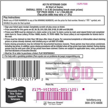 Texas Lottery | Scratch Tickets Details