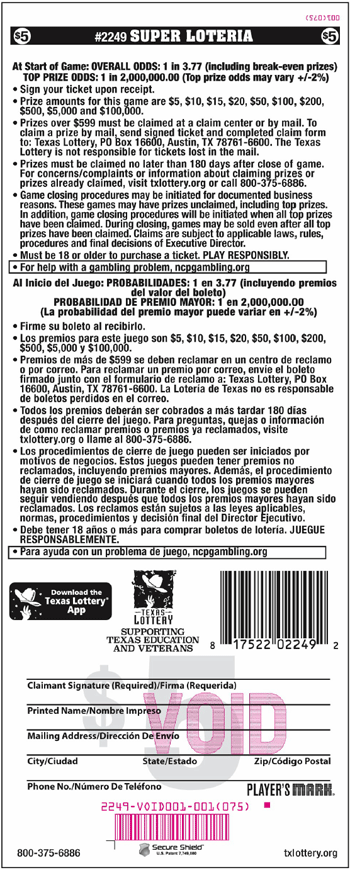 Texas Lottery | Scratch Tickets Details