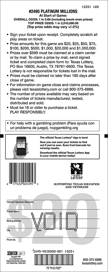 Texas Lottery | Scratch Tickets Details